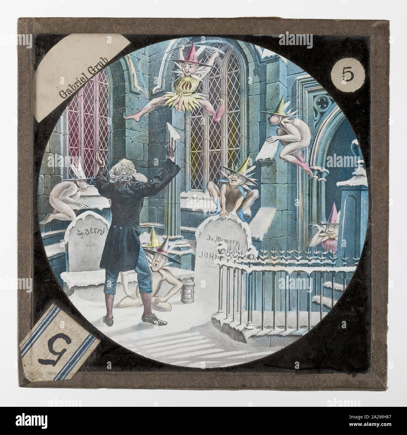 Diapositive - Bamforth & Co., 'Gabriel Grub", fin du xixe siècle ...