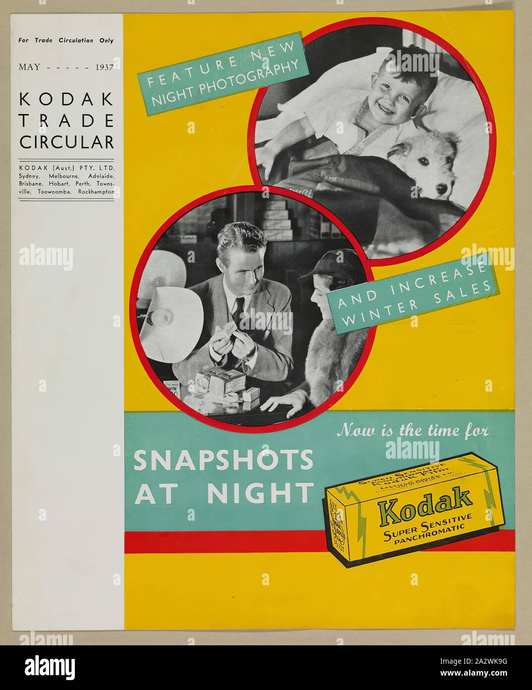 Brochure de la circulaire commerciale kodak couleur Banque de ...