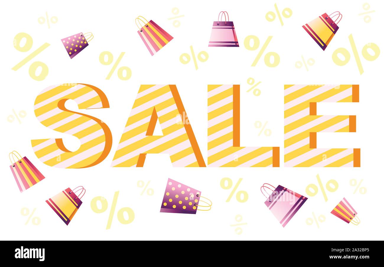 Sac de papier commercial à vendre tag % et vente mot télévision vector ...