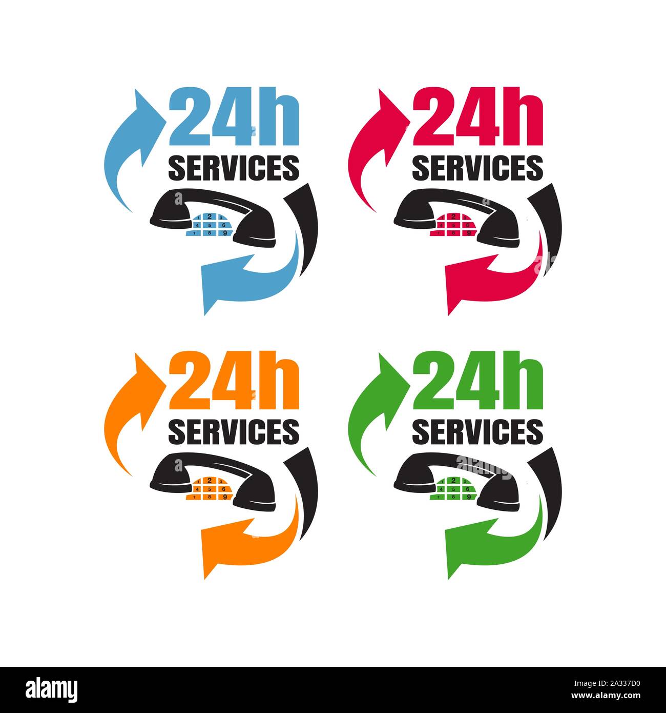 Enseigne de service Banque d'images vectorielles - Alamy