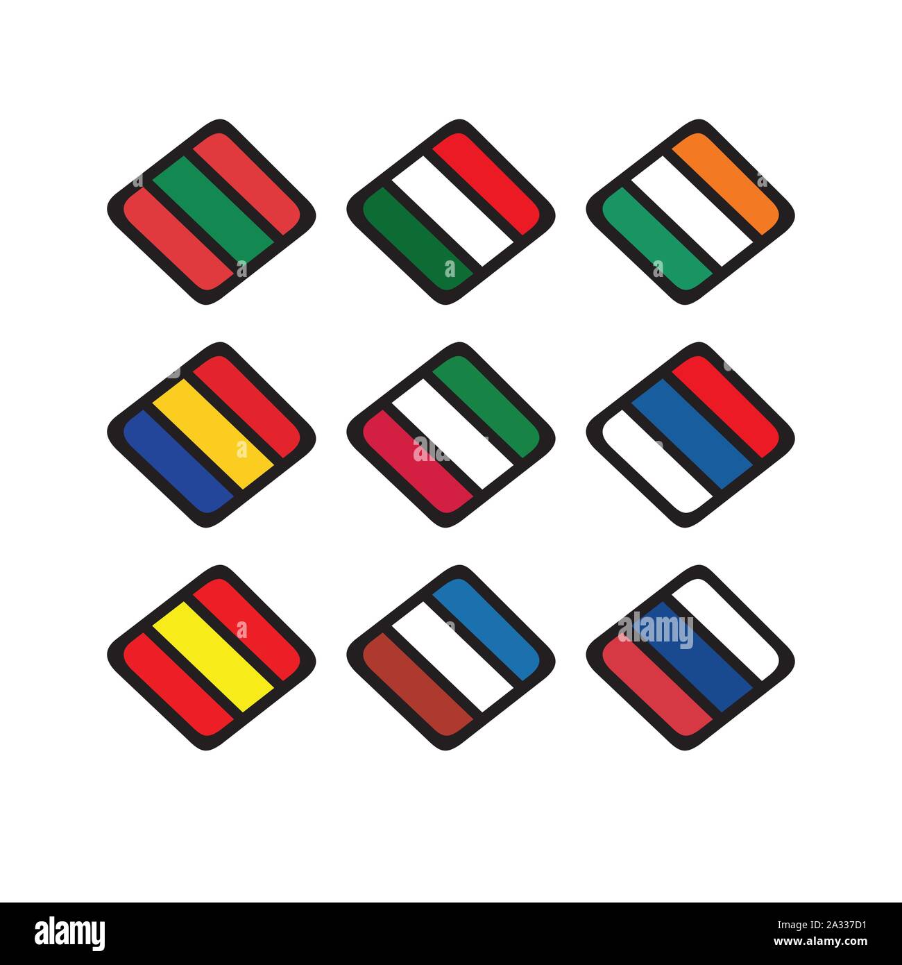 Symbole drapeau pays national design Banque de photographies et d ...