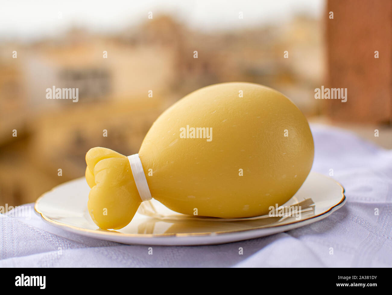 Collection de fromage, fromage provolone italien de caciocavallo en ...