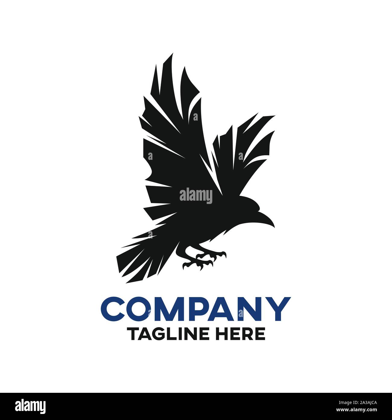 Logo de corbeau Banque d'images détourées - Alamy