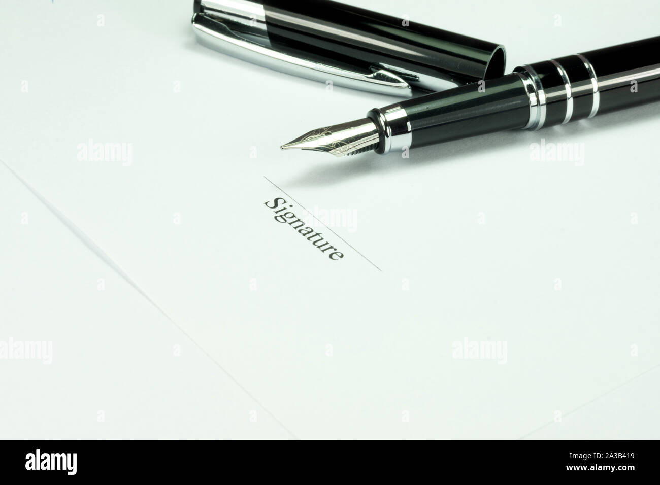Formulaire de signature Banque de photographies et d’images à haute ...