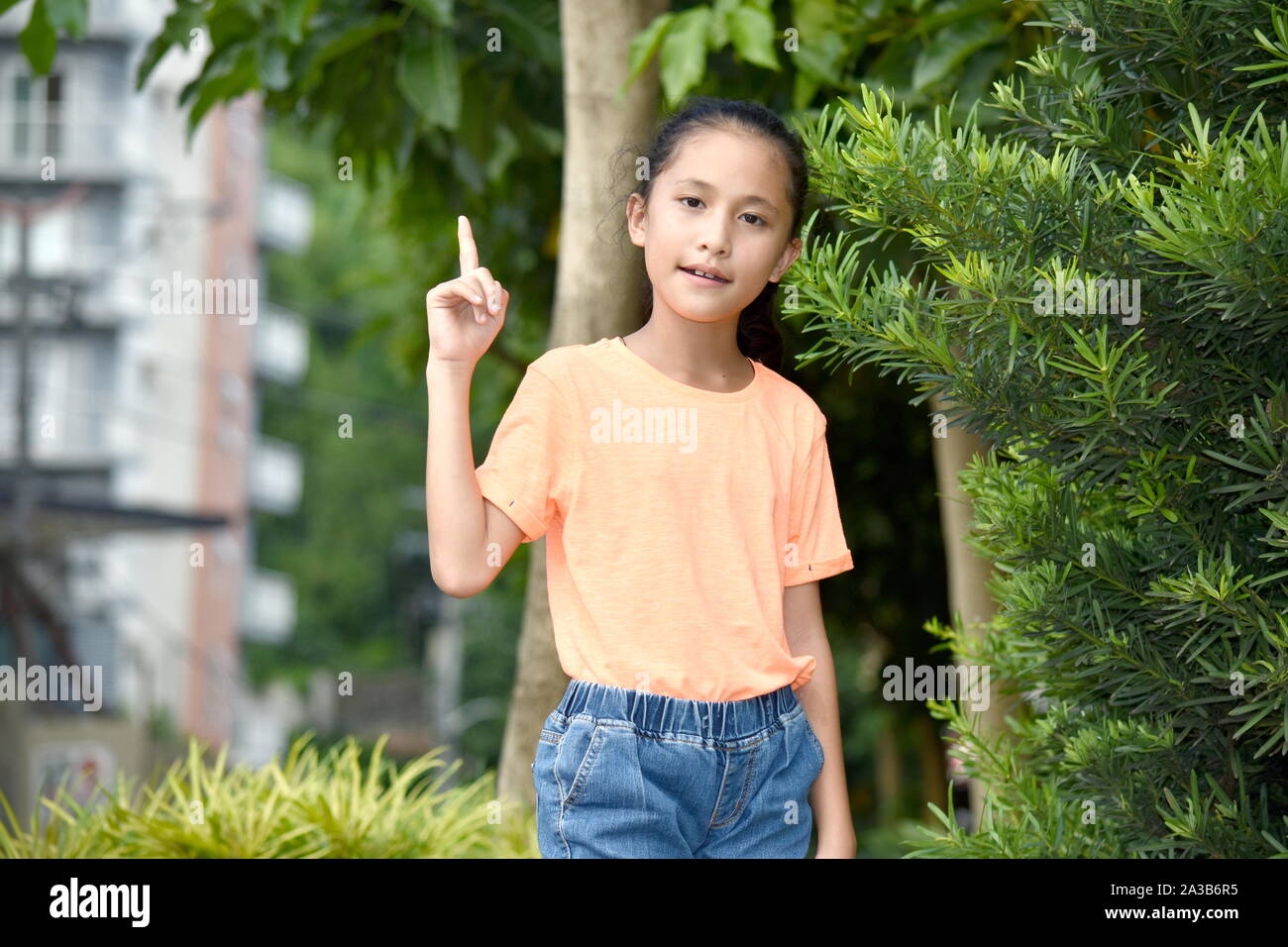 Pointage fille Banque de photographies et d’images à haute résolution ...