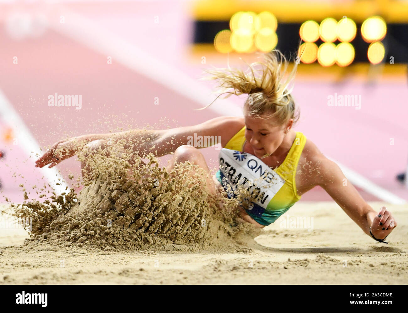 Championne du monde de saut en longueur Banque de photographies et d ...