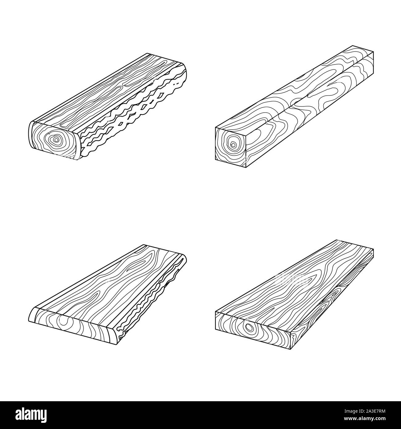 Vector illustration de pancarte en bois et signe. Collection de ...