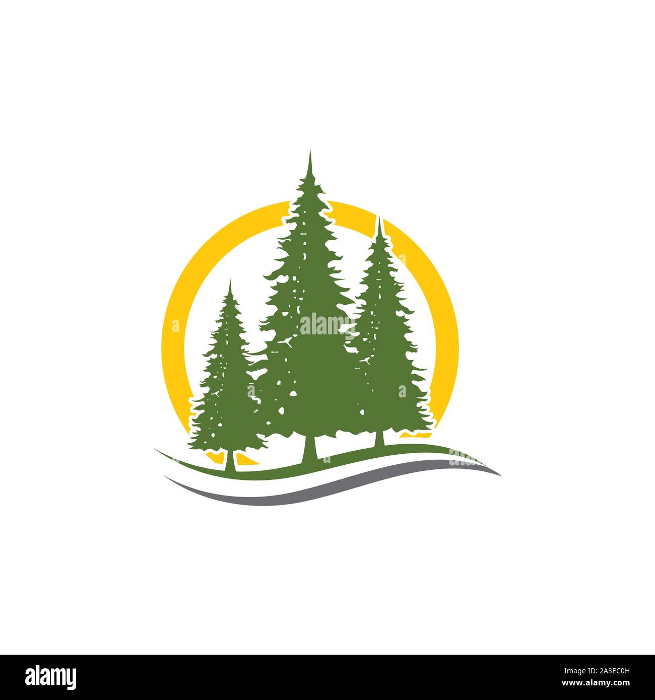 Paisajes con arboles Banque d'images vectorielles - Alamy