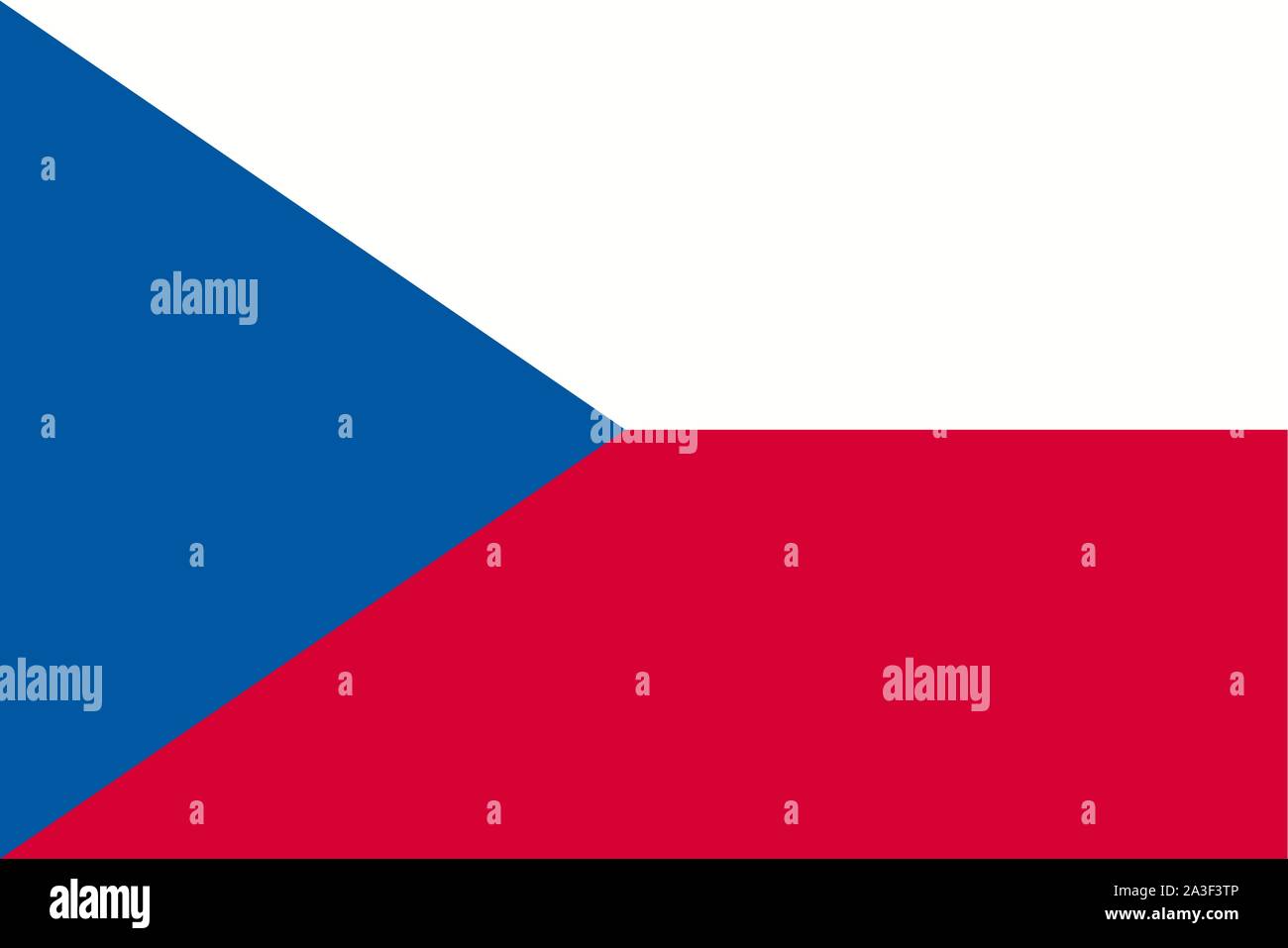 Drapeau de la République tchèque. Le symbole officiel de l'état. Bonne ...