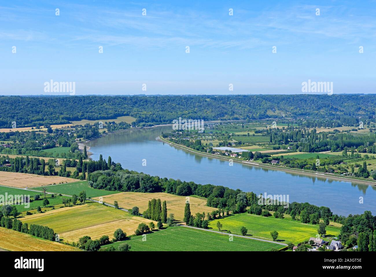 Méandre, seine, rivière Banque de photographies et d’images à haute ...