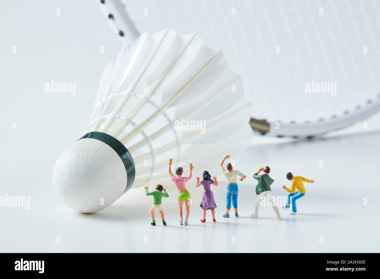 Jeu de badminton miniature Banque de photographies et d’images à haute ...