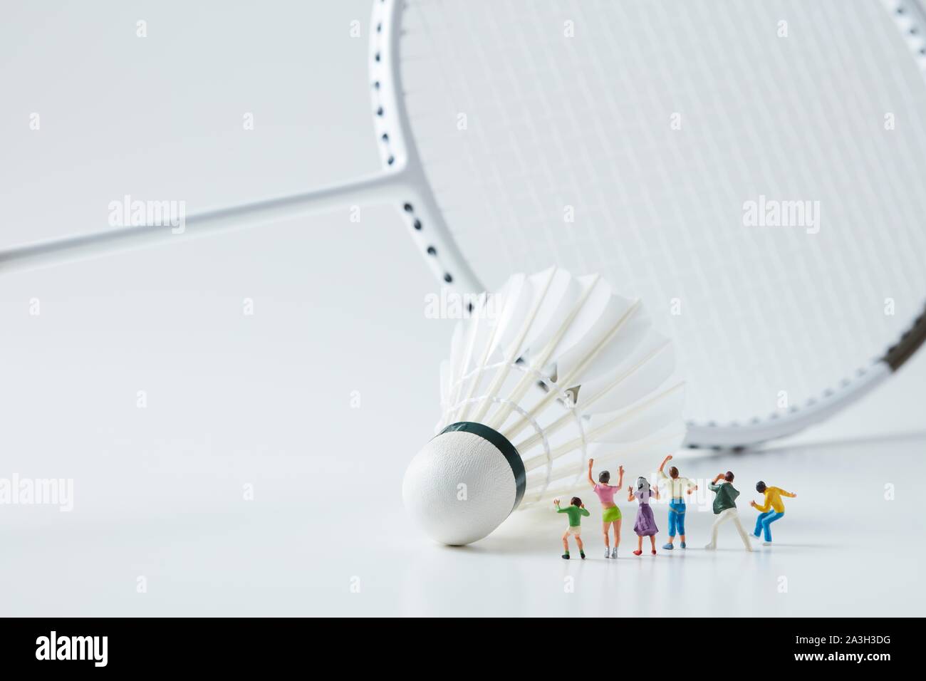 Jeu de badminton miniature Banque de photographies et d’images à haute ...