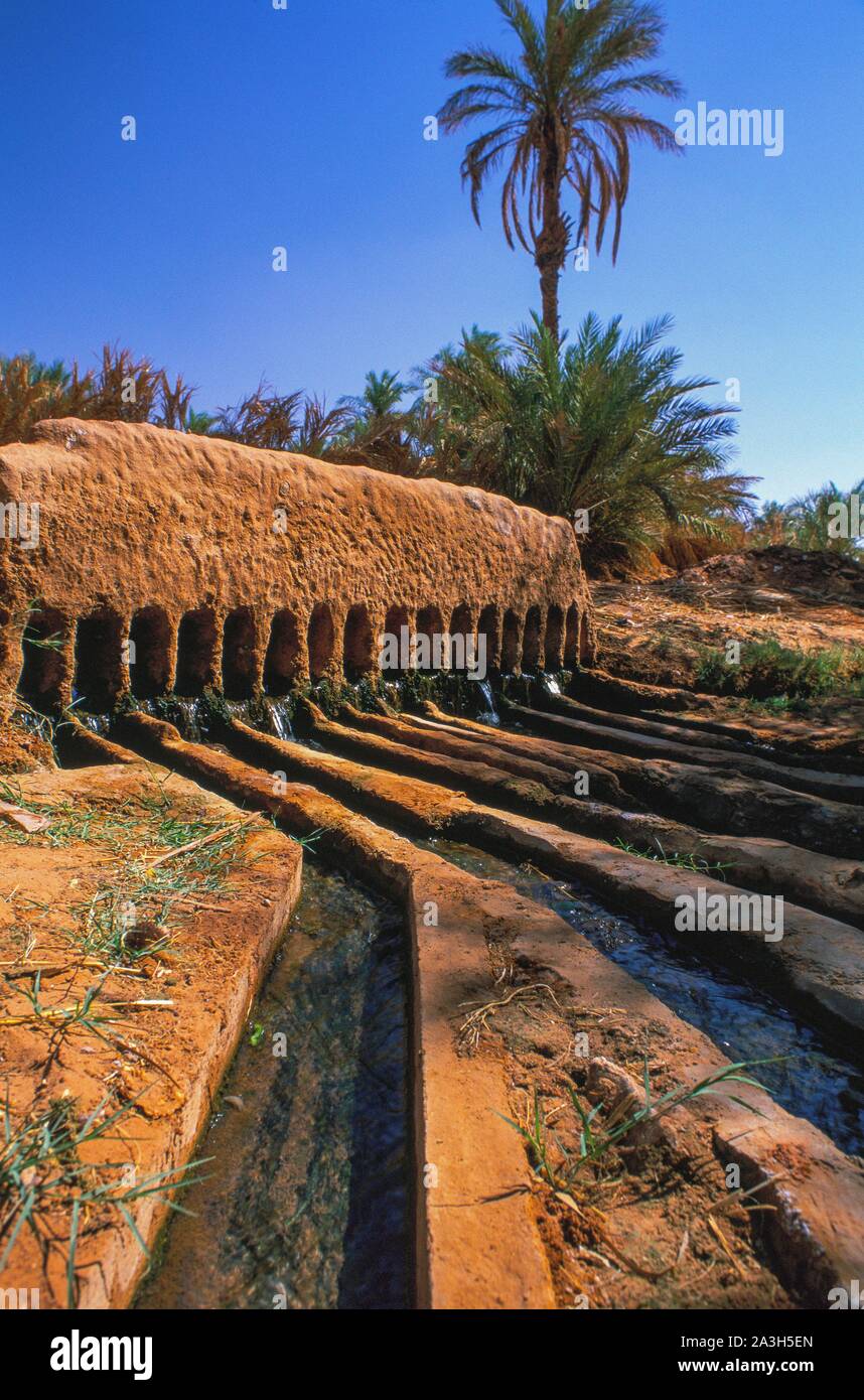L'Algérie, Grand Erg occidental, Sahara, Timimoun, système de la ...