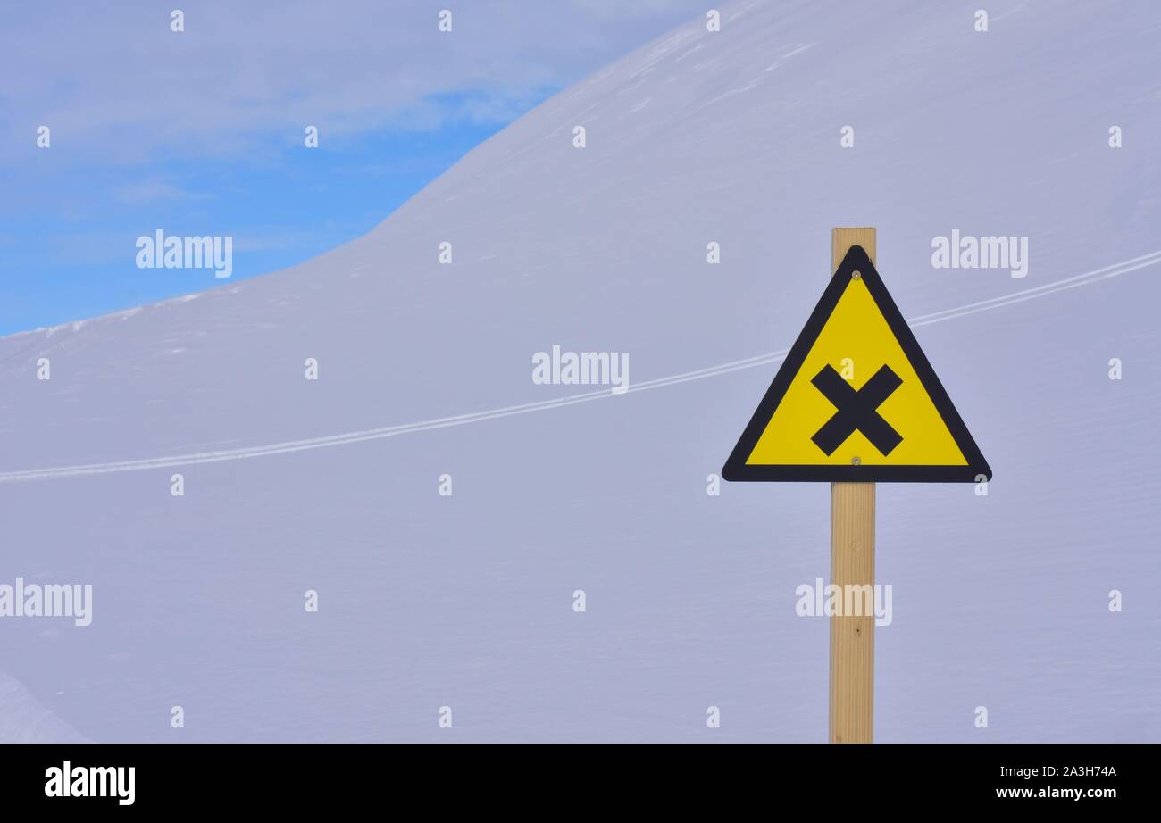 Panneau de piste de ski Banque de photographies et d’images à haute ...