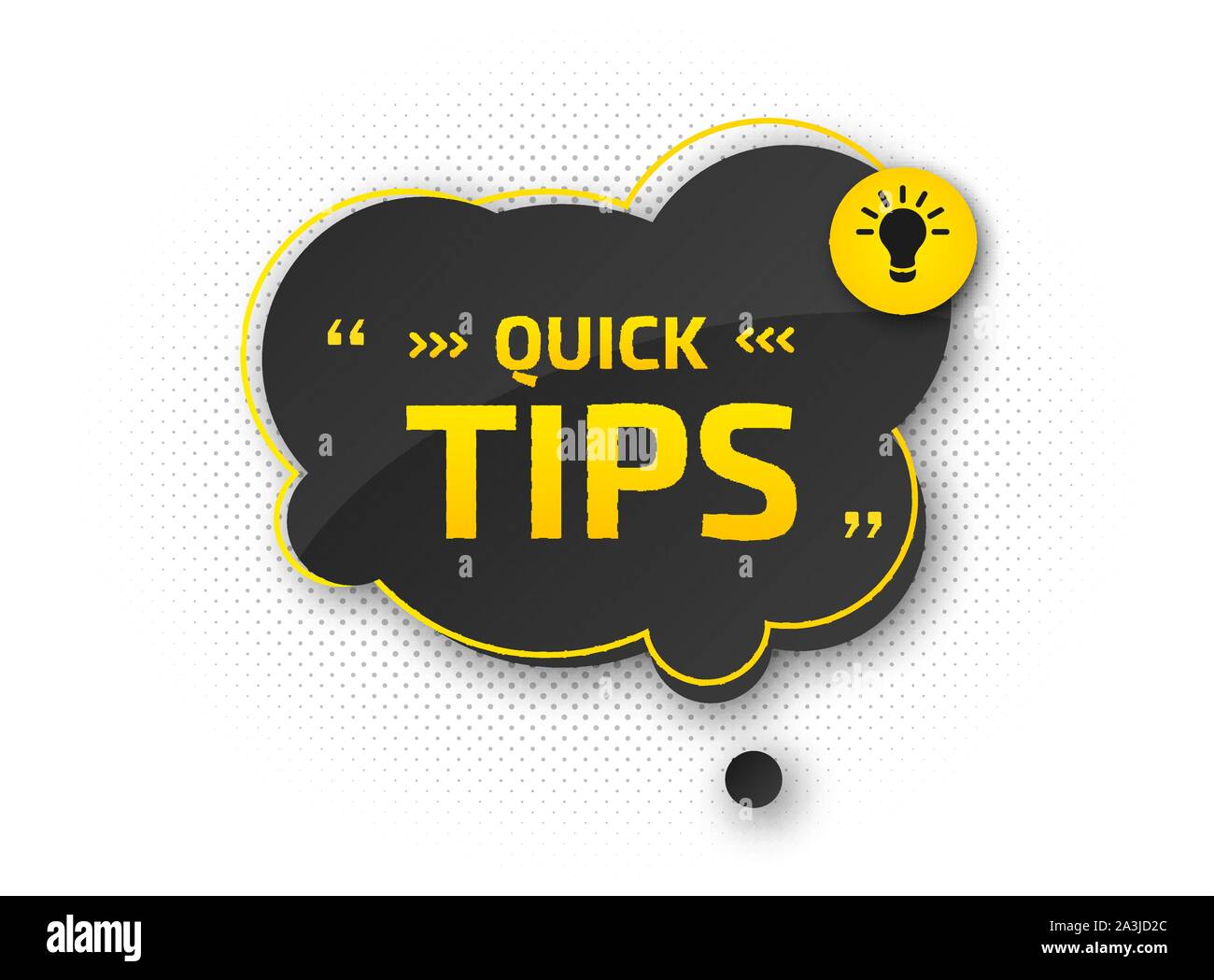 Conseils, trucs et astuces utiles. Bannière avec des informations ...