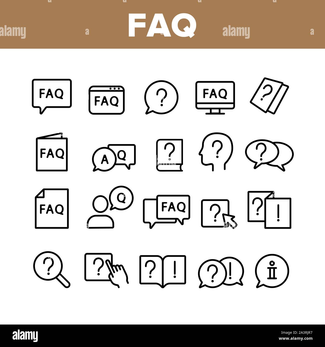 Pictogramme poser des questions Banque d'images vectorielles - Page 2 ...