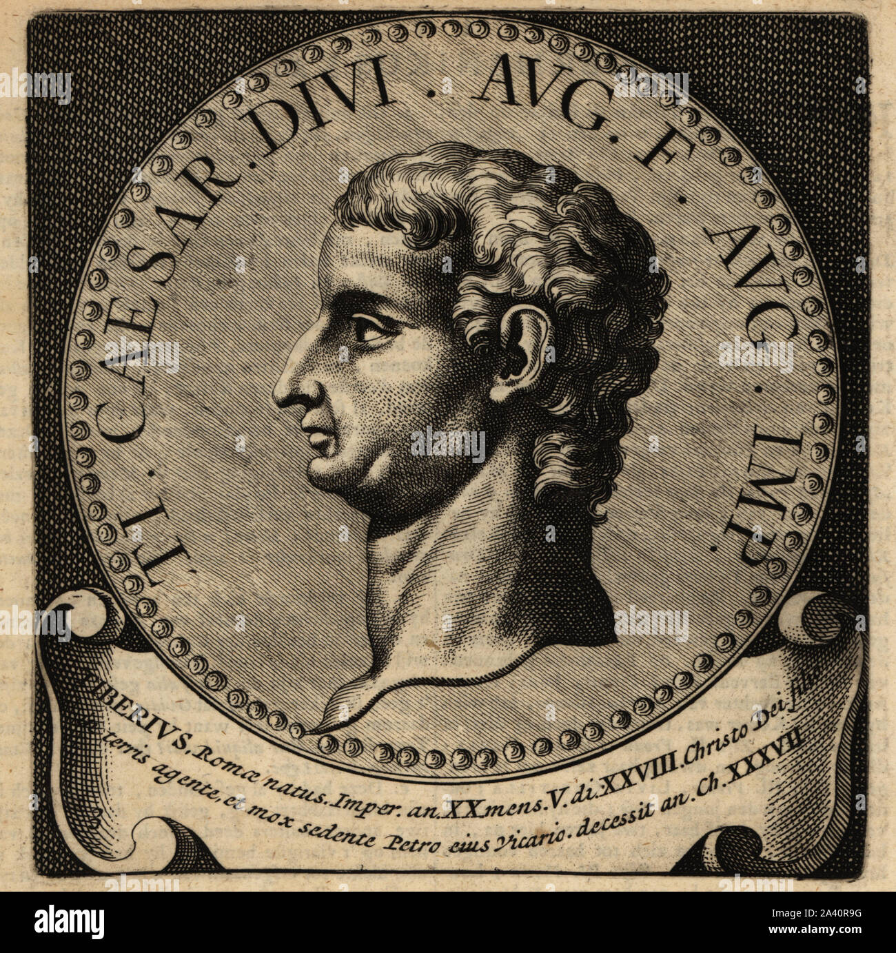 Tiberius caesar divi augusti filius augustus Banque de photographies et ...