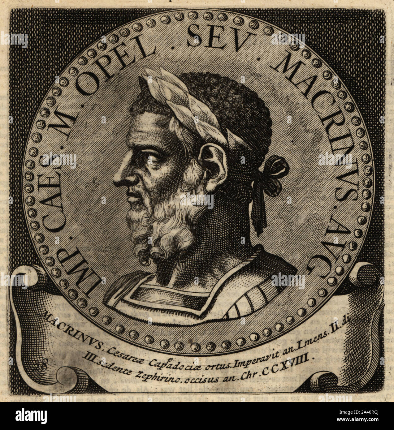 Marcus opellius severus macrinus augustus Banque de photographies et d ...