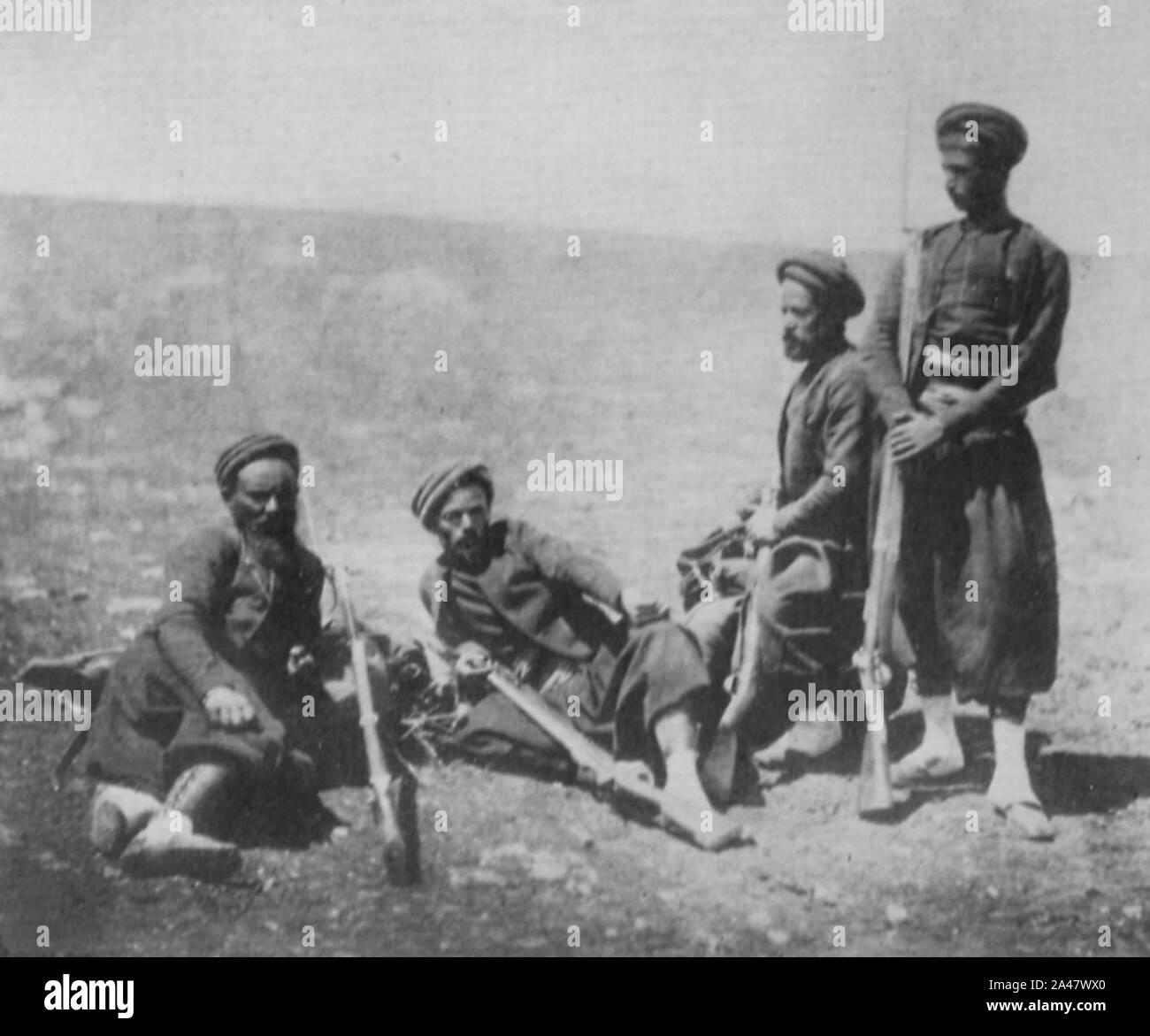 History of the zouaves Banque d'images noir et blanc - Alamy