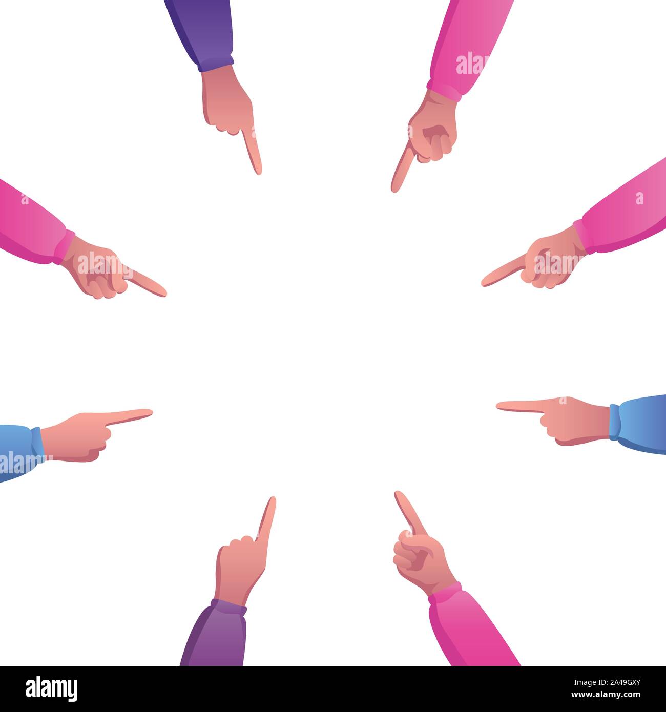 Pointer du doigt Banque d'images détourées - Alamy