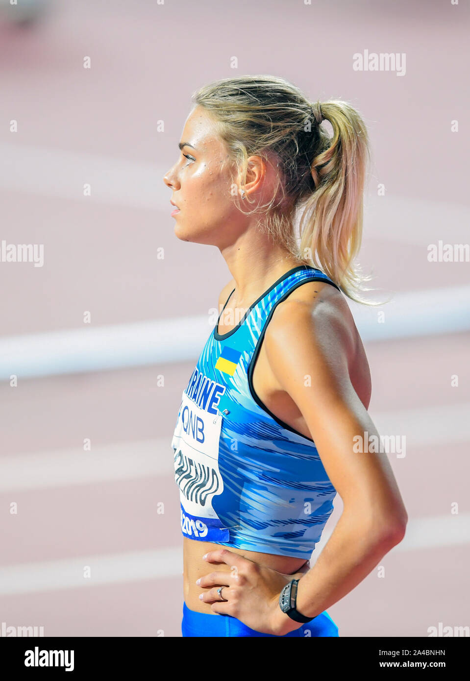 Yuliya Levchenko (Ukraine). High Jump femmes finales. Championnats du ...