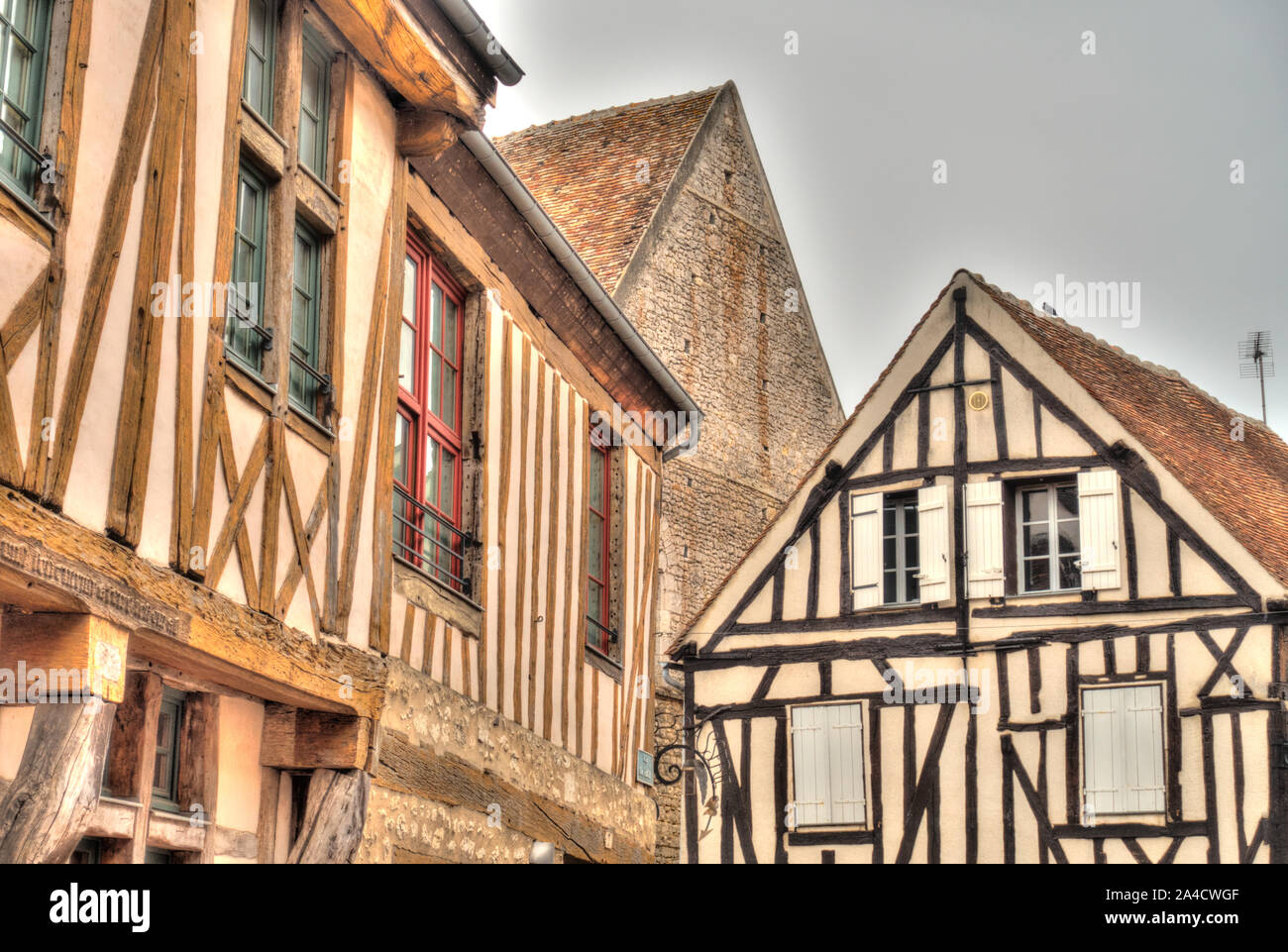 Seine et marne provins medieval city Banque de photographies et d ...