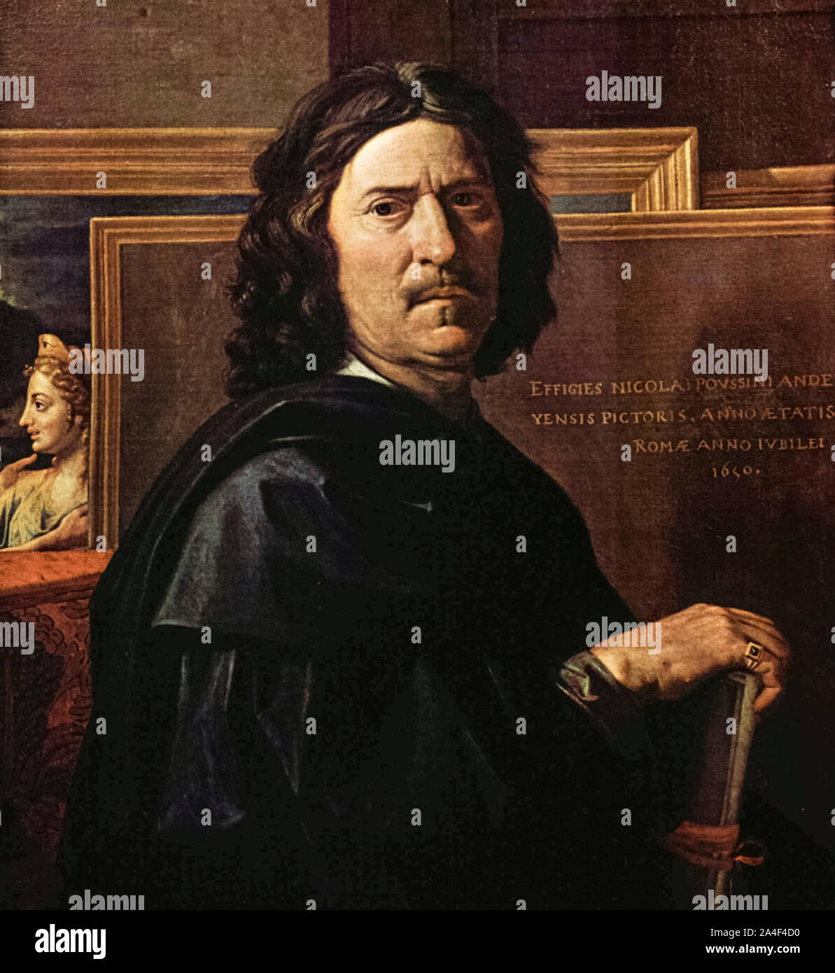 Poussin 1594 1665 autoportrait 1650 Banque de photographies et d’images ...