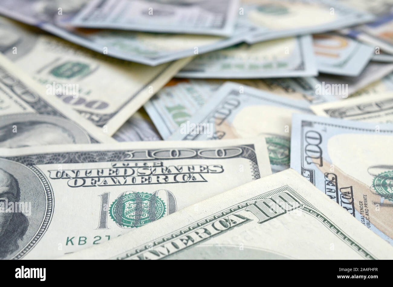 Us 100 Dollar Bill Pile Banque d'image et photos - Alamy
