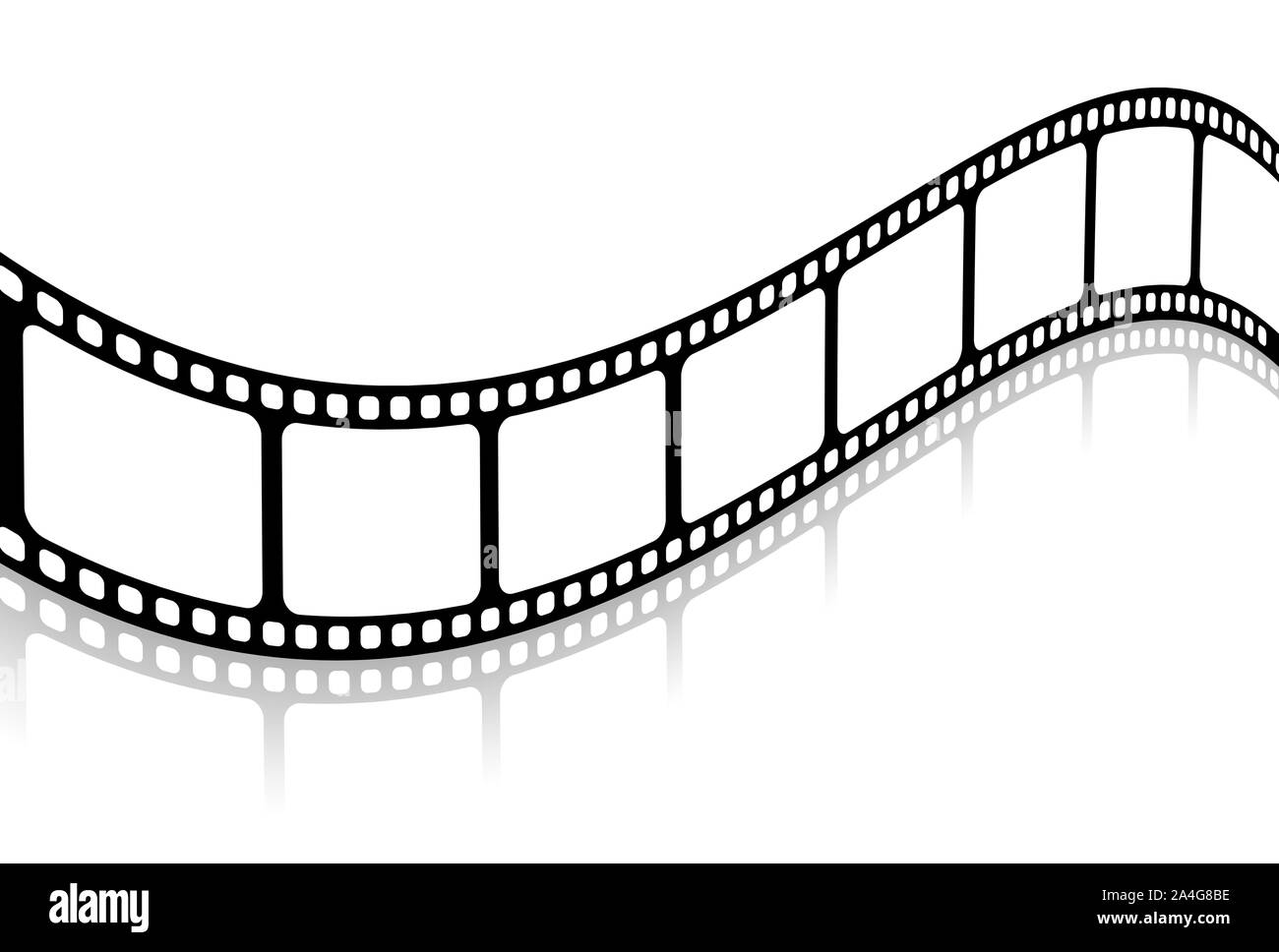 Bobine film vide Banque d'images noir et blanc - Alamy