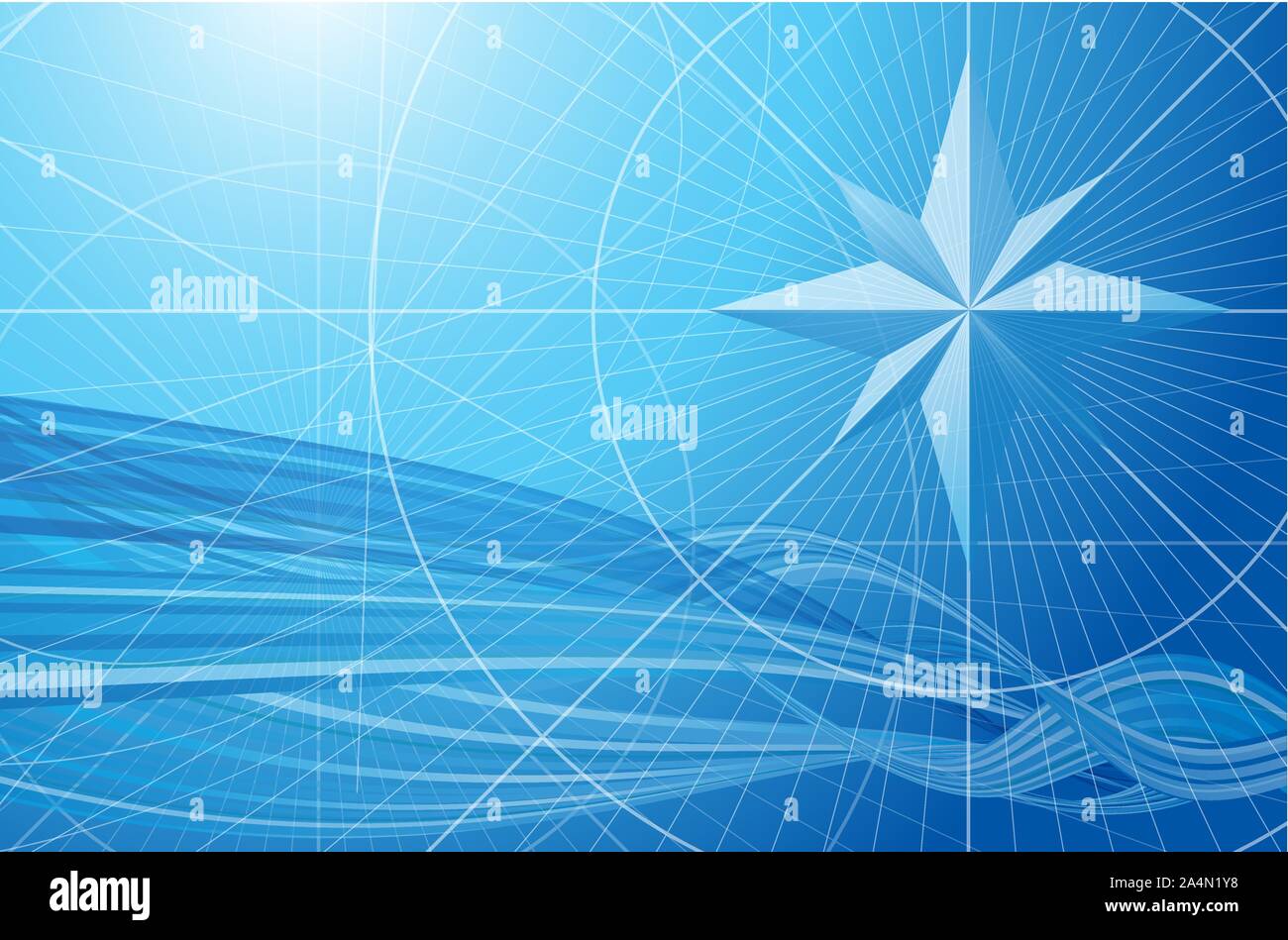 Boussole carte de fond nautique Banque d'images vectorielles - Alamy