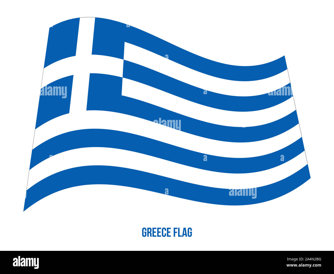 Grèce Drapeaux Vector Illustration sur fond blanc. Grèce drapeau ...