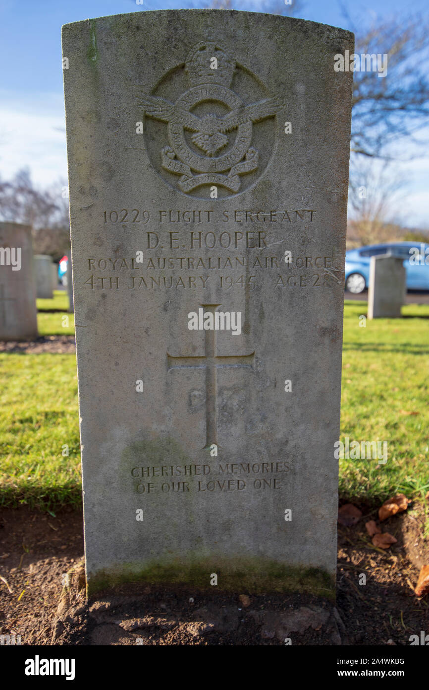 Commonwealth War Graves Commission tombe de Douglas Egbert Hooper de la ...