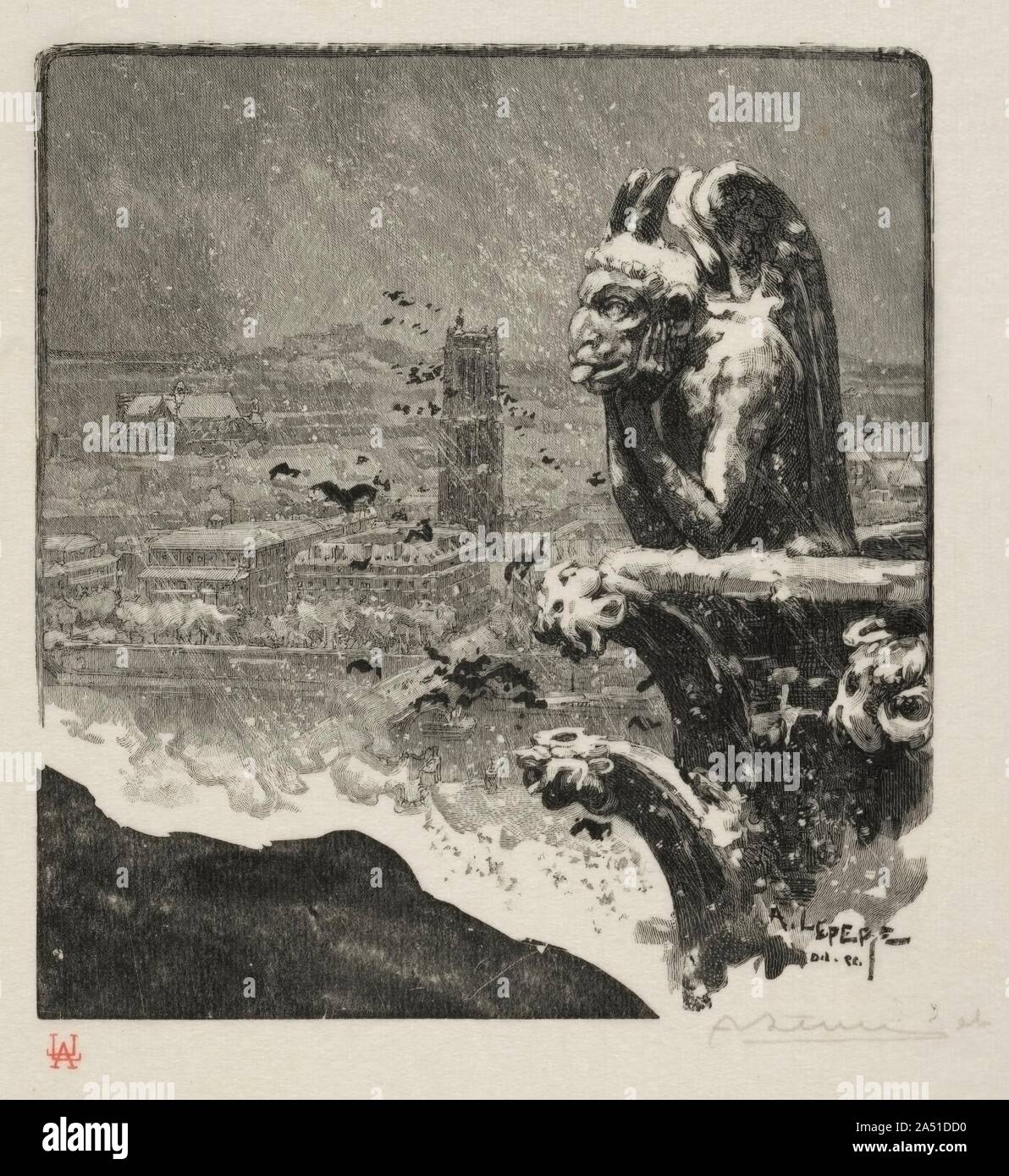 Le stryge de notre dame Banque de photographies et d’images à haute ...