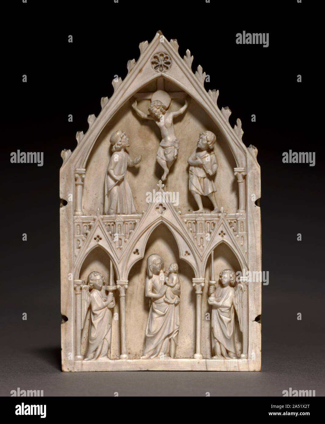 Gothic ivory panel Banque de photographies et d’images à haute ...