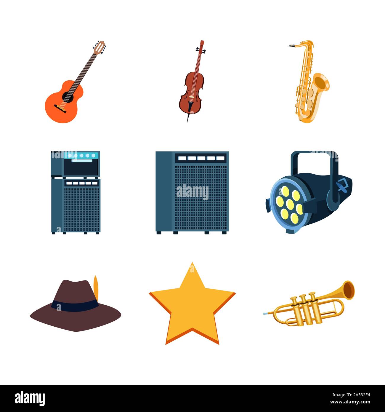 Instruments De Jazz Banque d'image et photos - Alamy