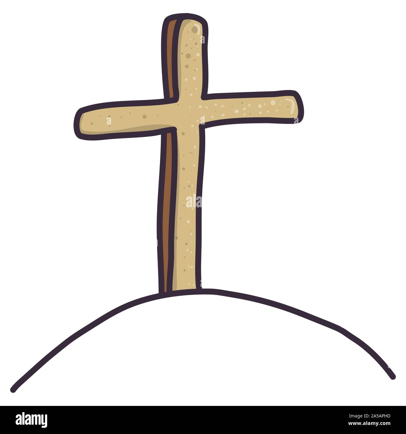 Pierre de croix Banque d'images vectorielles - Alamy