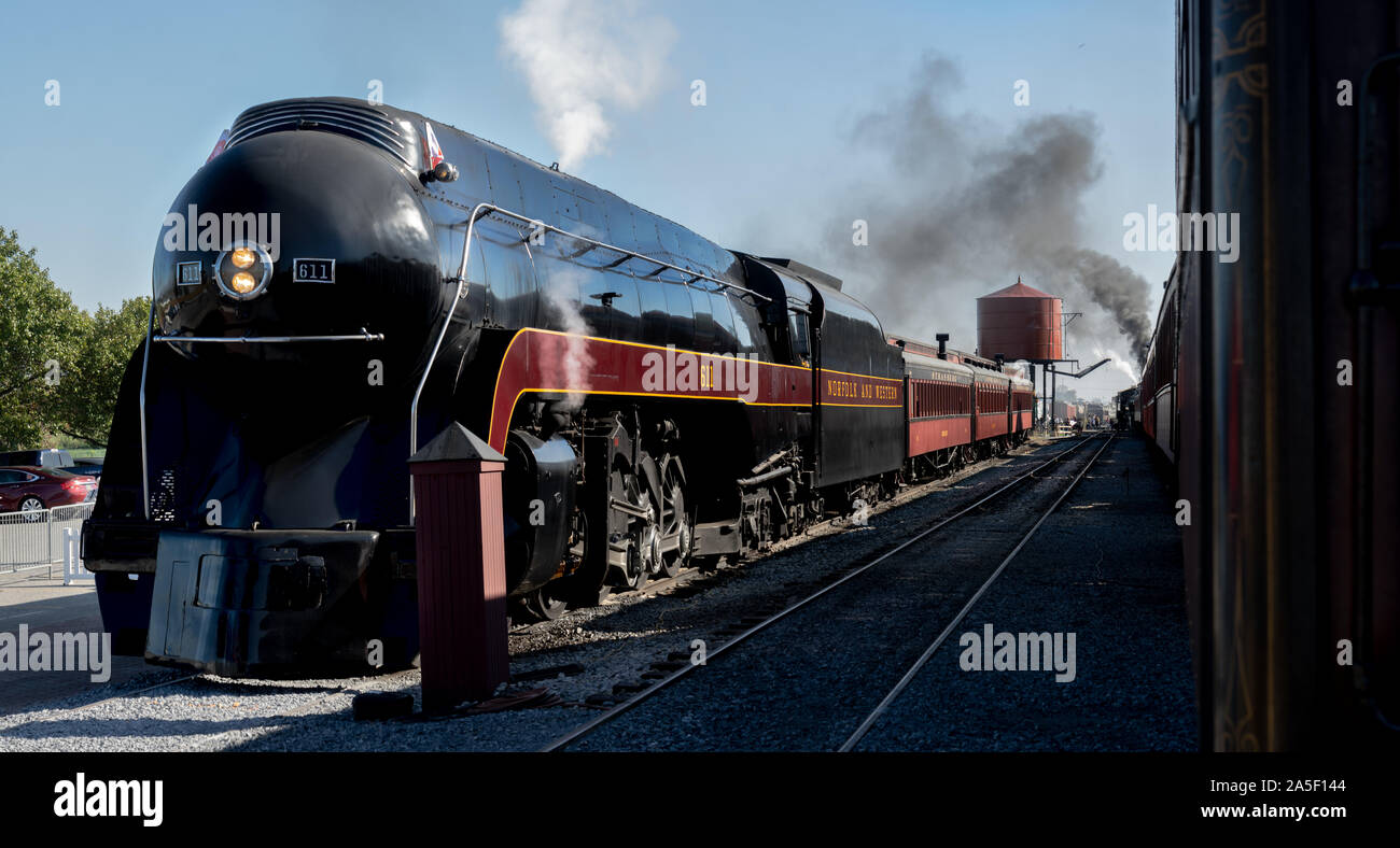 Retired steam locomotive Banque de photographies et d’images à haute ...