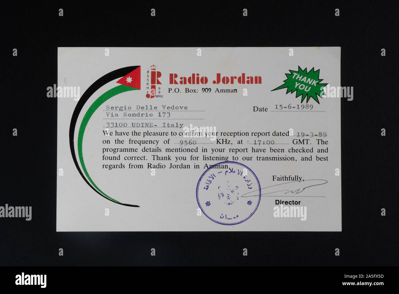 Carte qsl Banque de photographies et d’images à haute résolution - Alamy