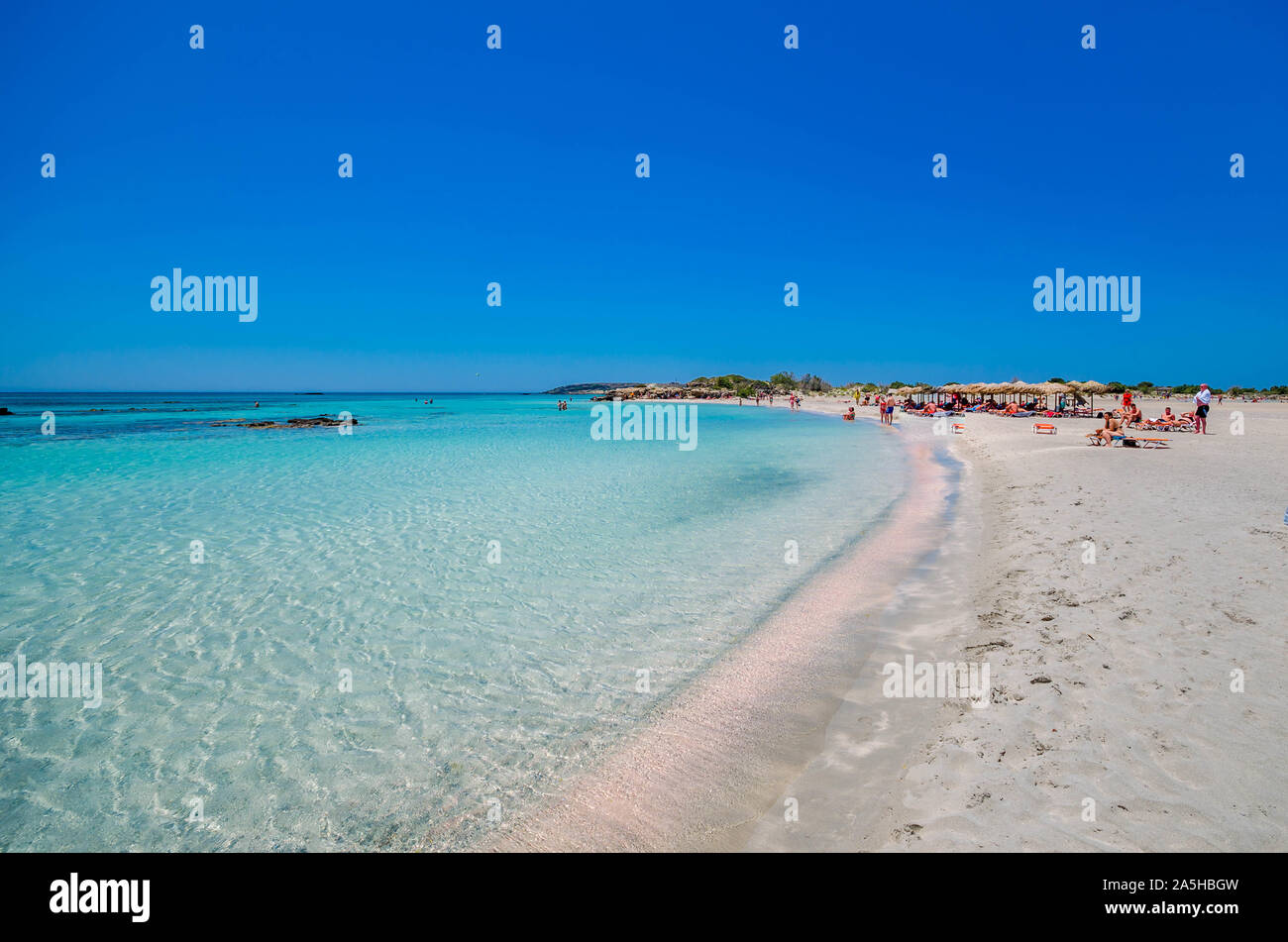 Plage d'Elafonissi, l'incroyable plage rose de Crète qui a été voté ...