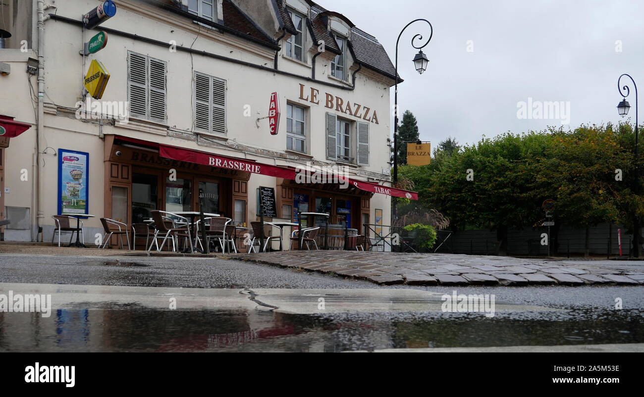 Alfred sisley flood at port marly Banque de photographies et d’images à ...