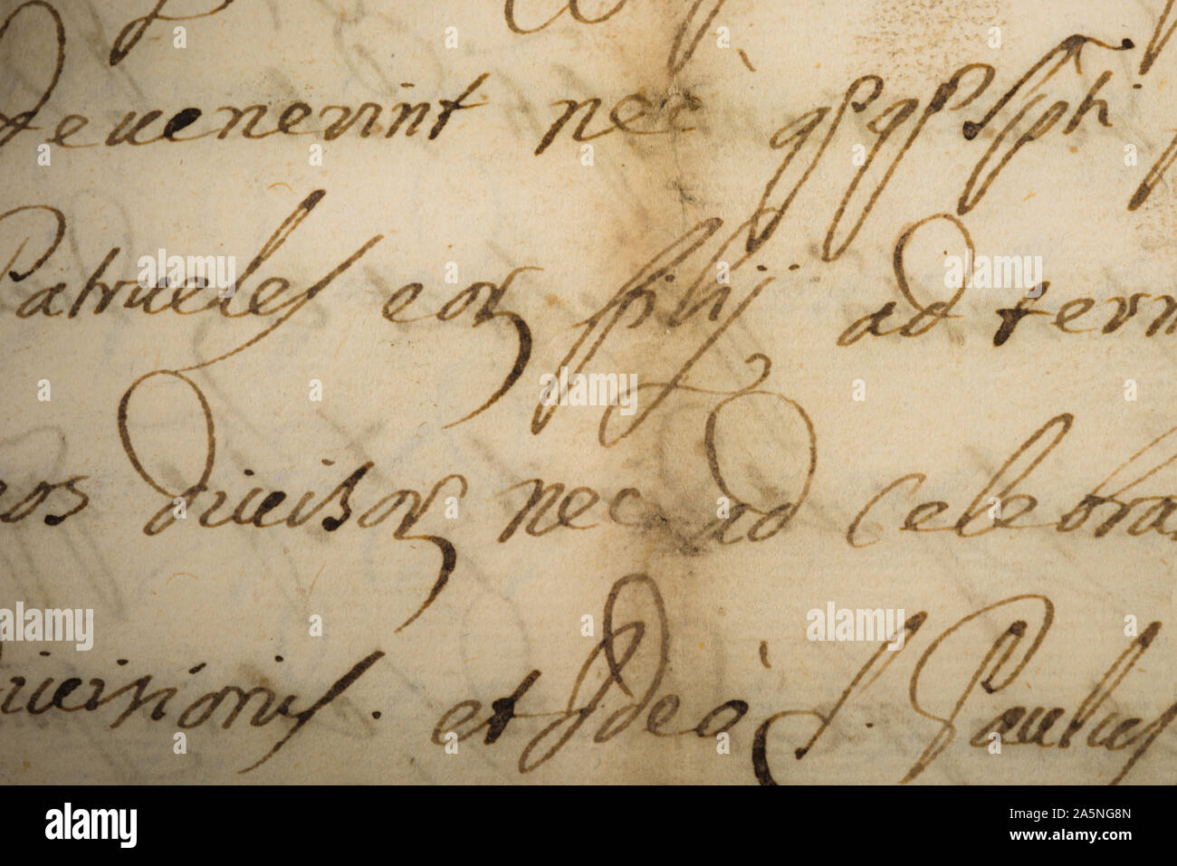 Vieux millésime manuscrit écrit en écriture cursive Photo Stock - Alamy