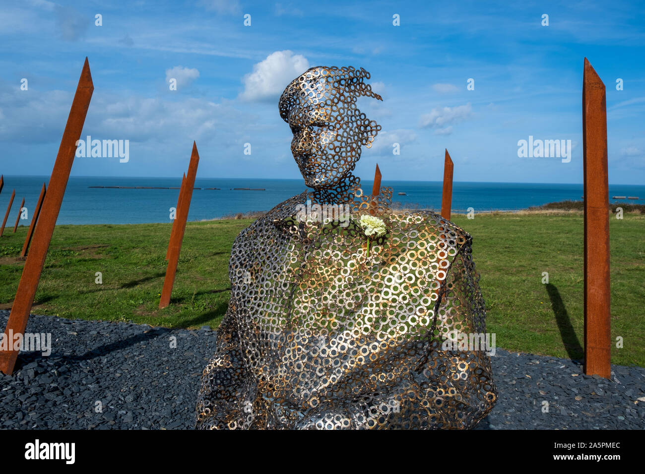 D-Day 75 Memorial Garden à Arromanches, Normandie Photo Stock - Alamy