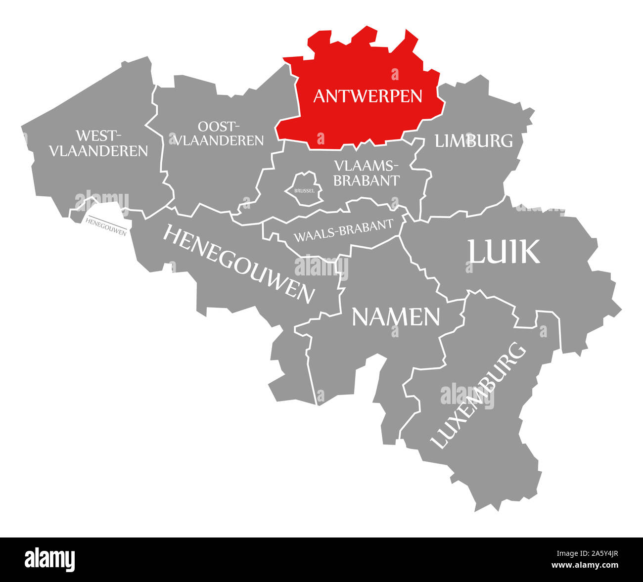 Map of antwerp Banque d'images détourées - Alamy