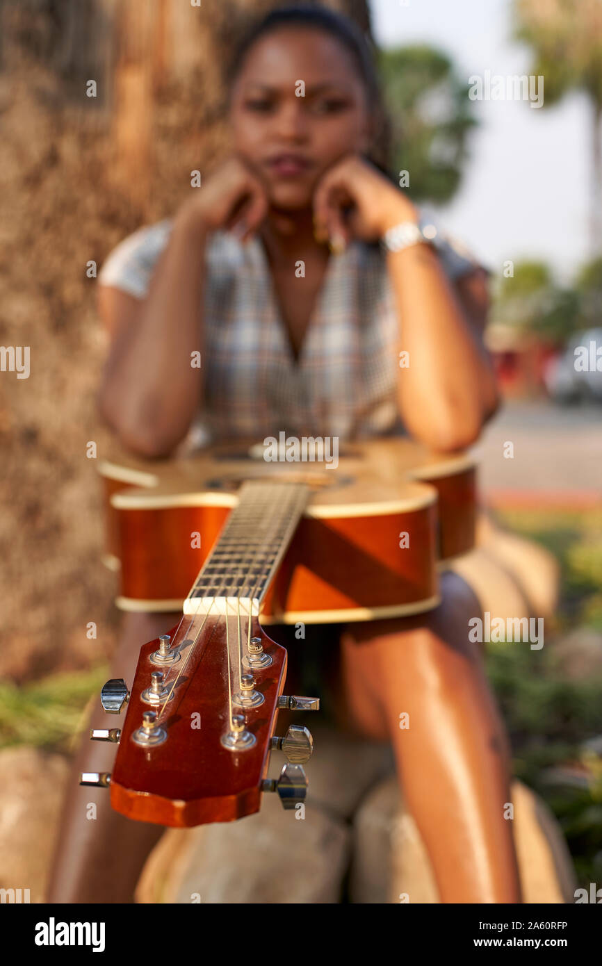 African guitar player Banque de photographies et d’images à haute ...