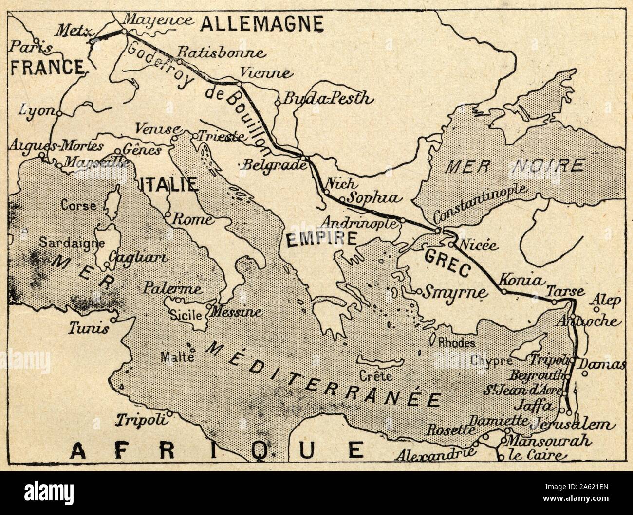 Carte de croisades Banque de photographies et d’images à haute ...
