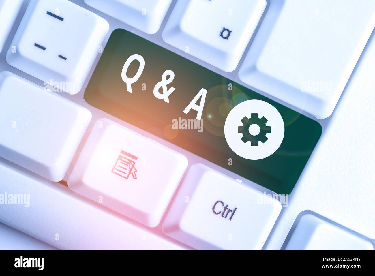 Écrit remarque montrant Q et A. concept d'entreprise pour une période ...