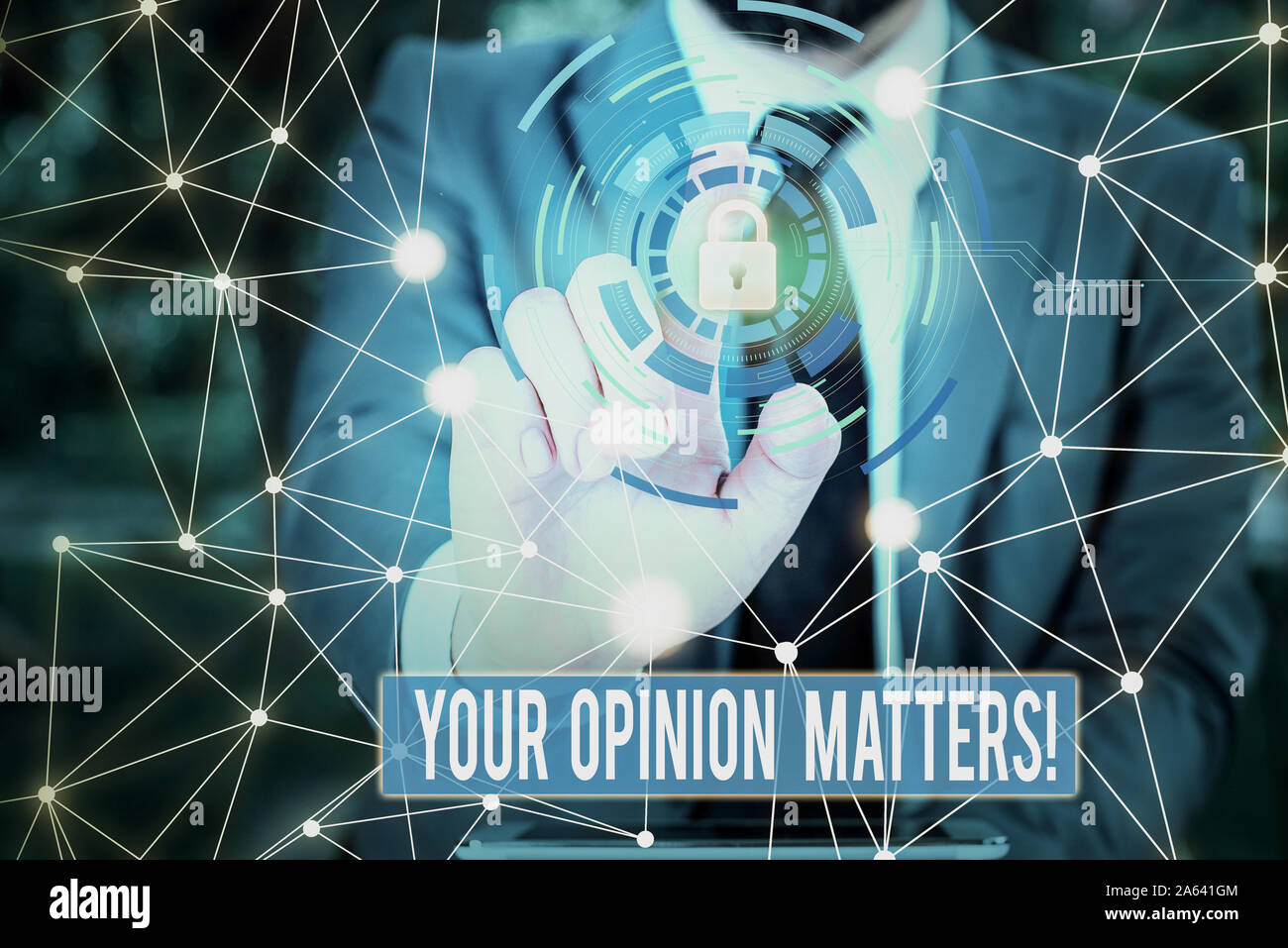 L'écriture note indiquant votre opinion compte. Concept d'affaires pour ...