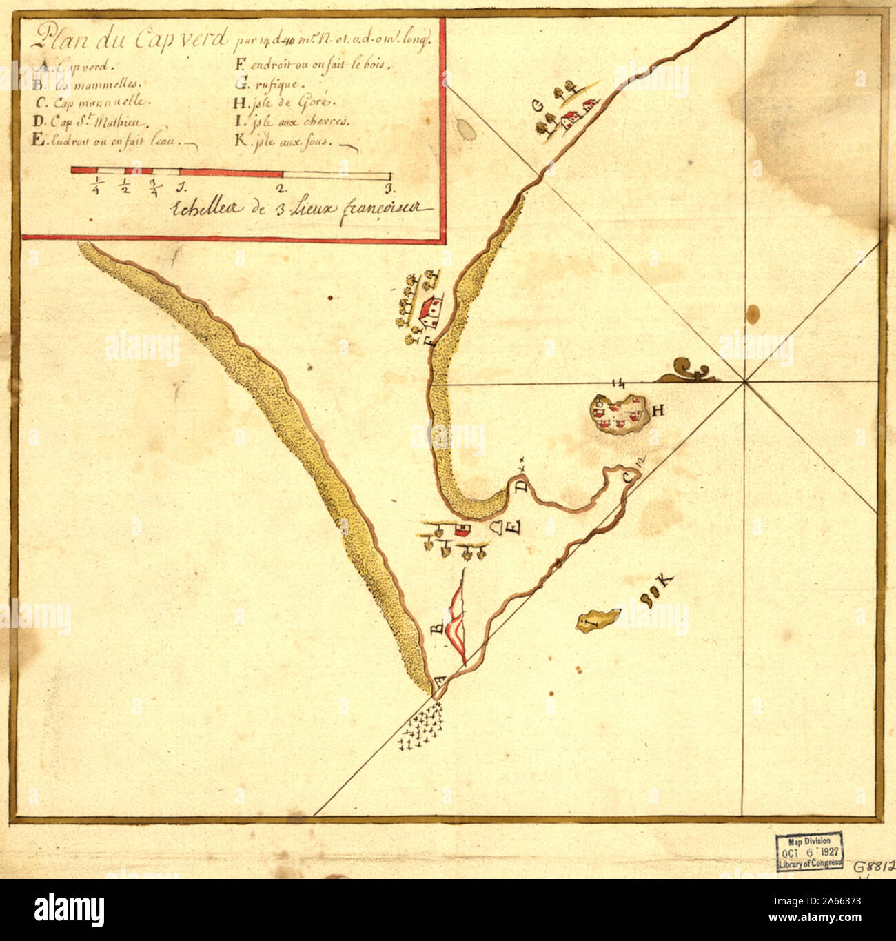 Carte du cap vert Banque de photographies et d’images à haute ...