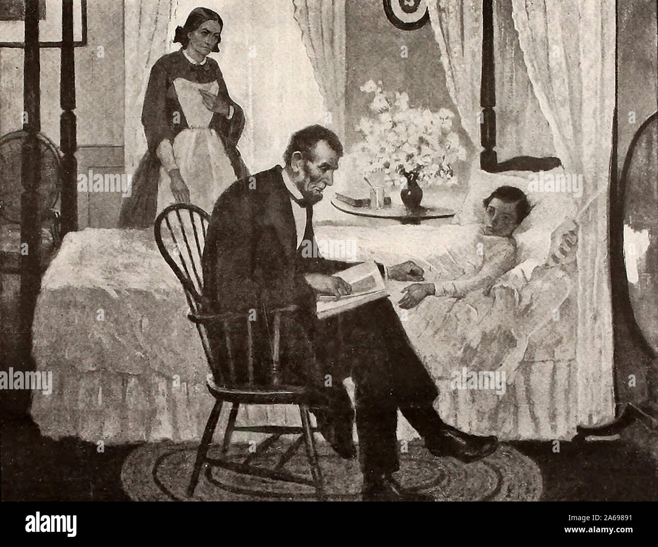 Abraham lincoln et fils tad Banque de photographies et d’images à haute ...