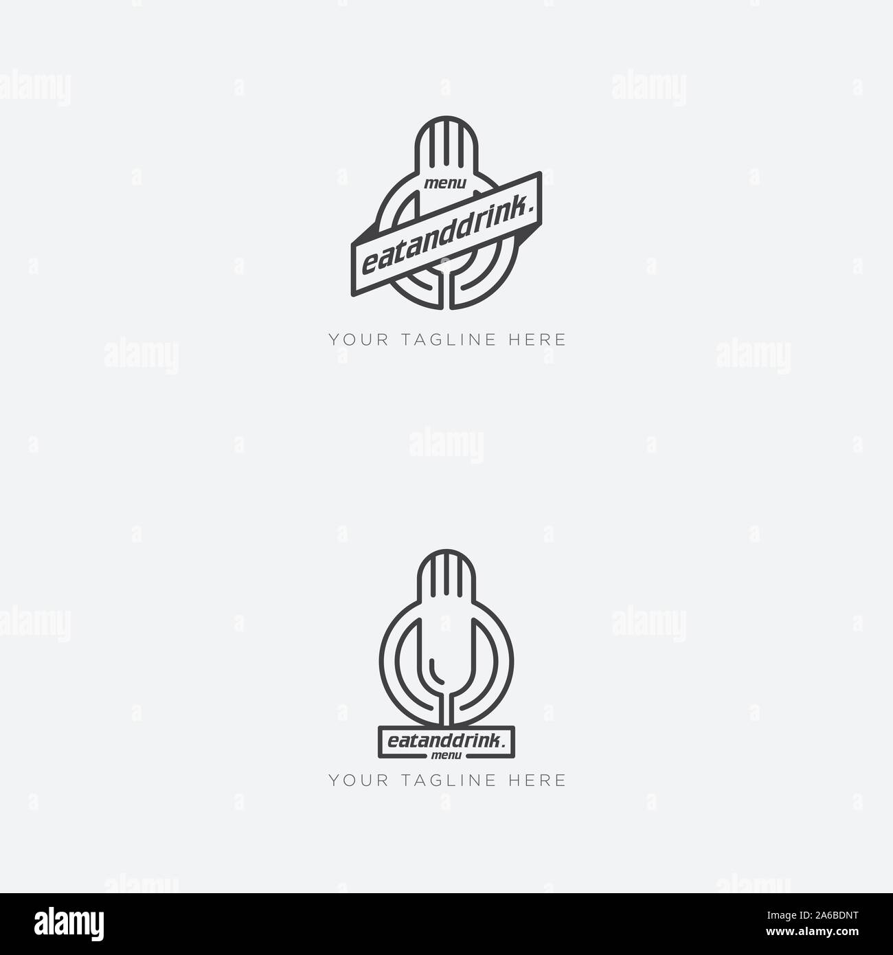 Manger le logo Banque d'images vectorielles - Page 2 - Alamy